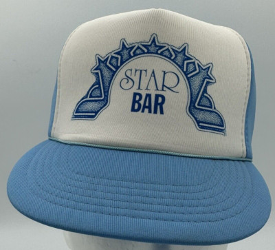 VTG STAR Bar Mesh Trucker Cap Snapback Hat Pueblo Colorado Baby Blue ...