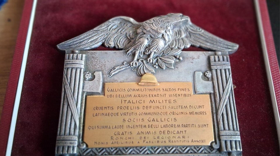 Placca Ronchi Dei Legionari Ventennio D'ANNUNZIO | eBay