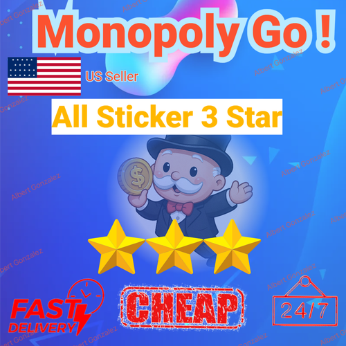 MONO_POLY_GO_STICKERS 3 STARS ⚡FAST DELIVERY ⚡ | eBay