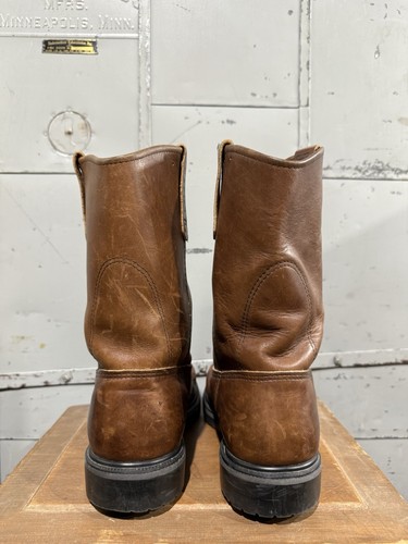 New Red Wing 9" Pecos Size 7.5 3E Wide Work Boots Steel Toe Leather ...