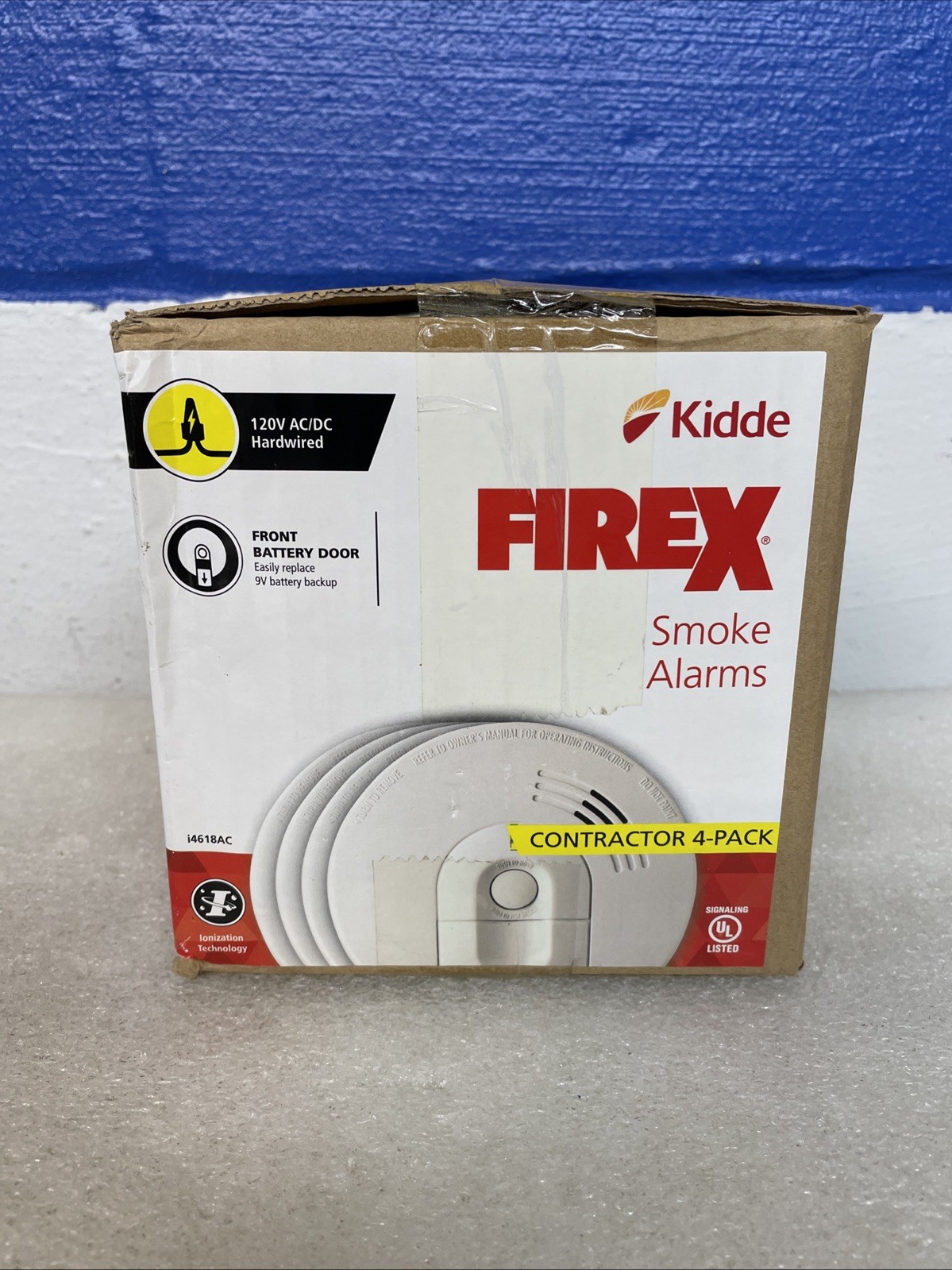 Kidde I4618AC FireX 120V AC Hardwired Smoke Alarm W/ Battery Backup 4 ...