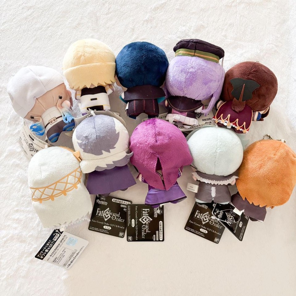 Fate Grand Order Chibi Plush Set Vol 5 6 10 Pieces Complete Collection ...