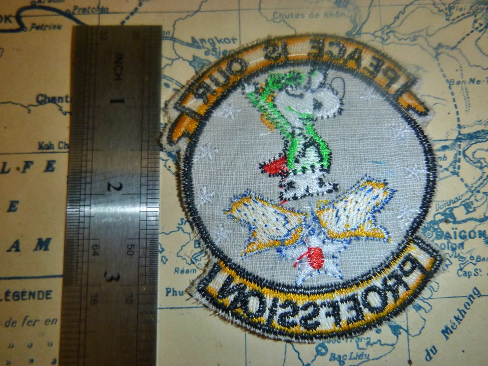 Peace is Our Profession - SNOOPY PATCH - USAF 19th TASS - Vietnam War ...