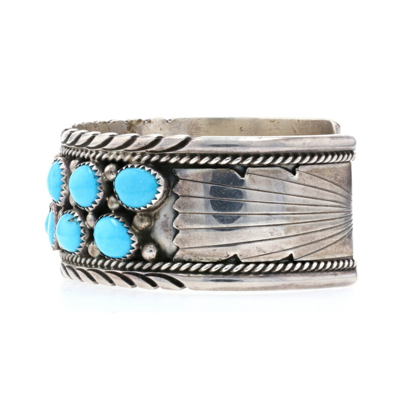 Native American Vintage Navajo Ruth Ann Begay Turquoise Bracelet 6 1/2 ...
