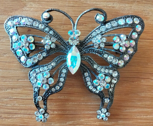 Butler & Wilson Crystal Butterfly Brooch | eBay UK