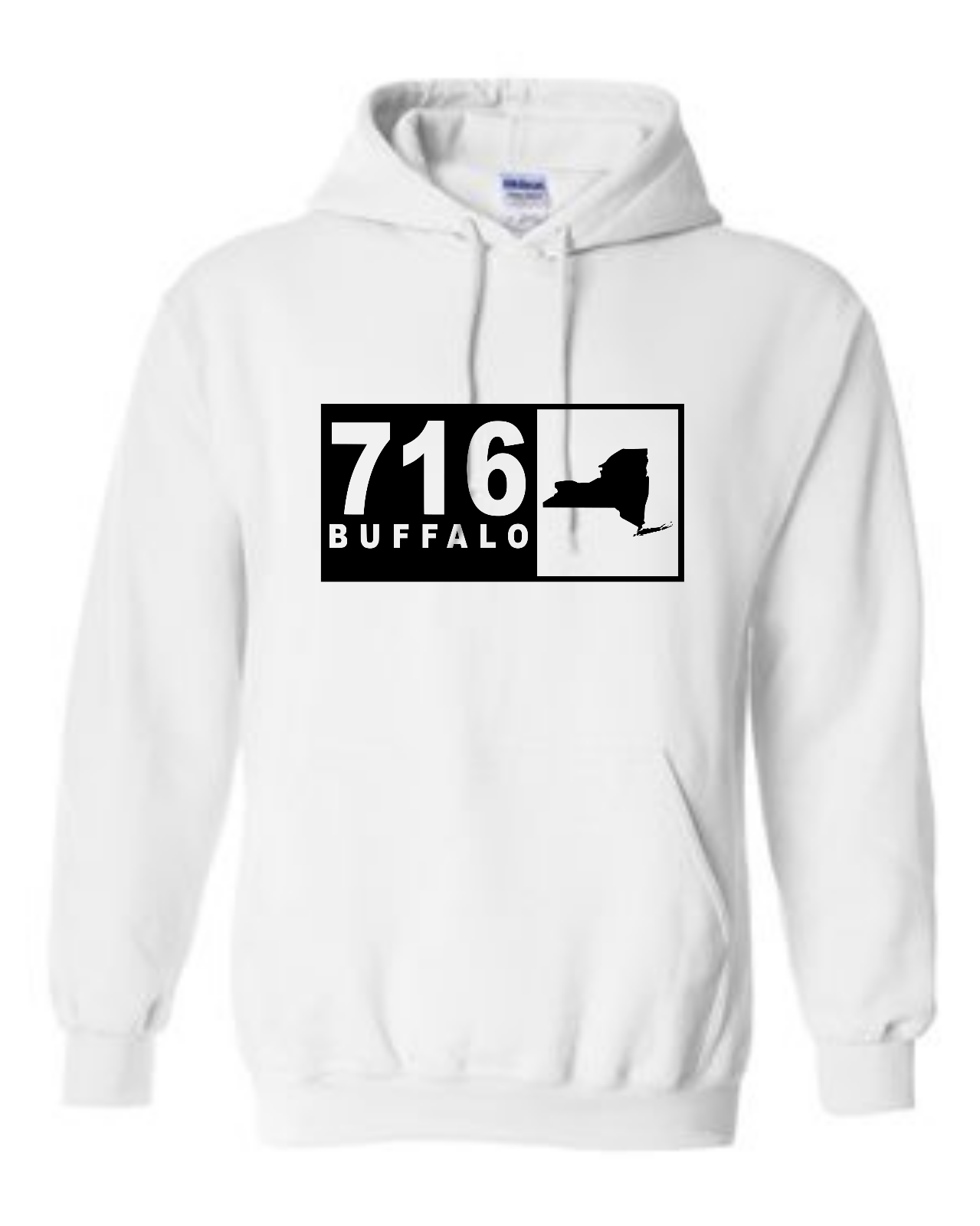 Buffalo NY Hooded Sweatshirt Buffalo 716 Area Code Outdoor Souvenir ...