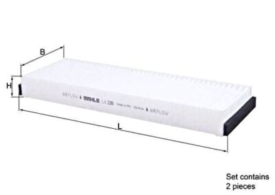 MAHLE Interior Air Filter For AUDI LAMBORGHINI TOYOTA VW A3 Sportback ...