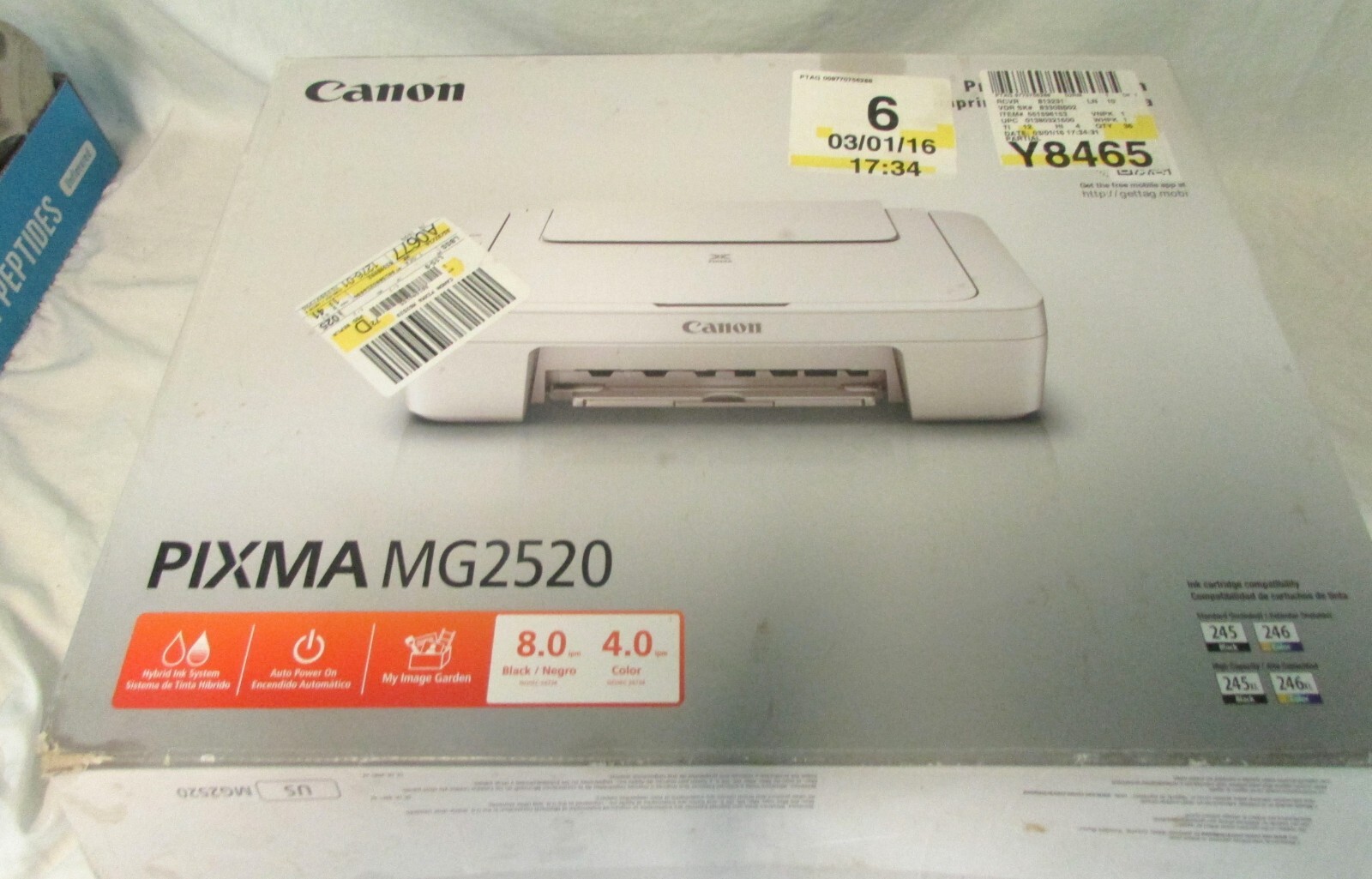 Canon PIXMA MG2520 All-In-One Inkjet Printer, NIB 13803216004 | eBay