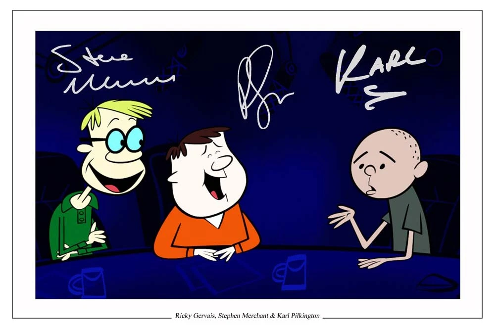 Ricky Gervais Stephen Merchant Karl Pilkington