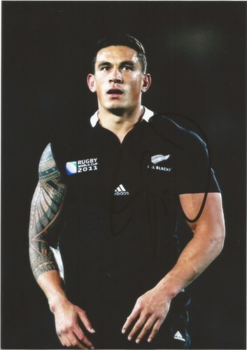 RUGBY autograph SONNY BILL WILLIAMS photo 15X21 cm signée NEW ZEALAND ...