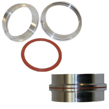 3.5" Aluminum V-Band Clamp Rings (Set of 2) Intake | eBay