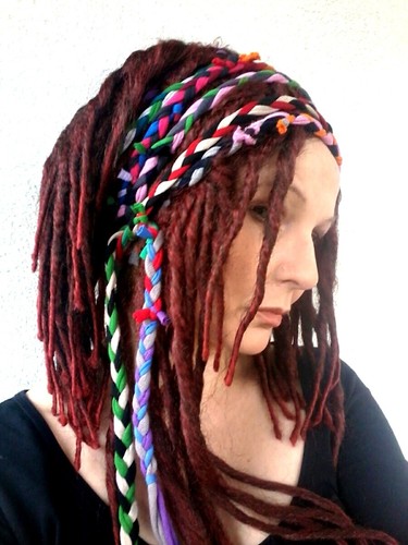 Dreadlock Headband Gypsy Head Wrap Scarf Necklace Braided Headband ...