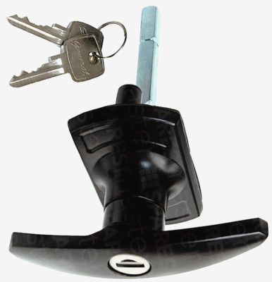 COMPTON Garage Door Lock T Bar Handle WESSEX WICKES APEX Garage Door ...