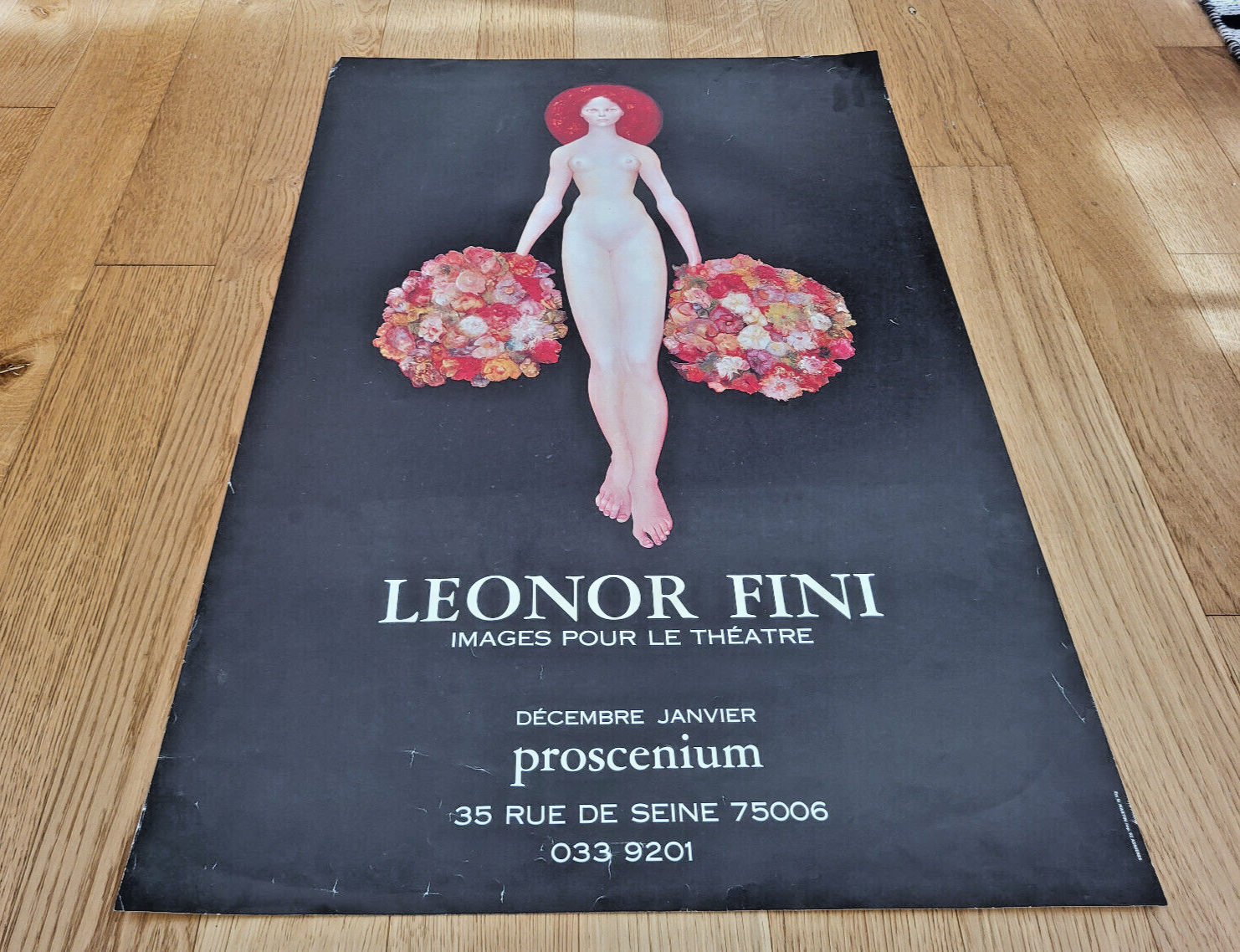 Leonor Finish - Poster Original Exhibition - Proscenium Paris - Rare ...