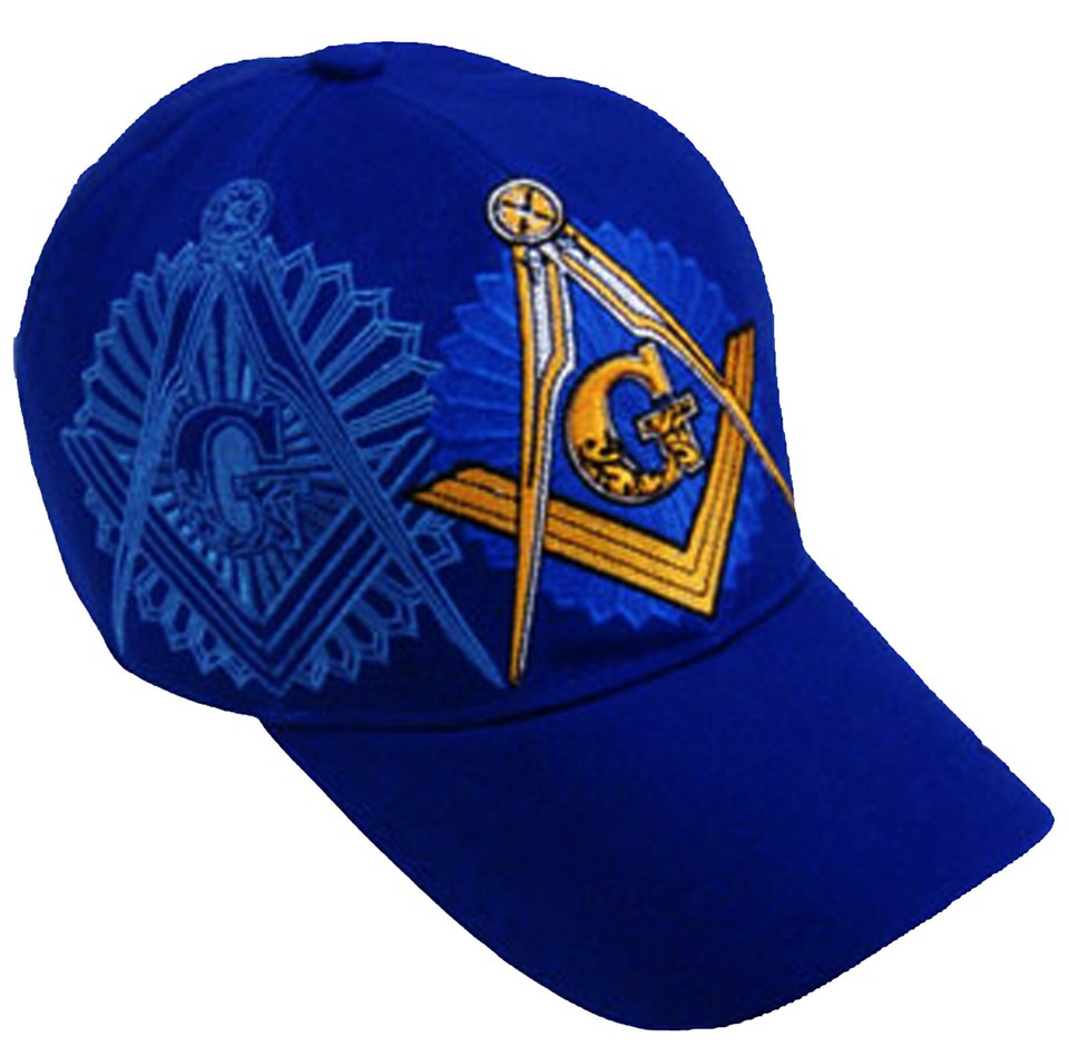 Mason Baseball Cap Blue Masonic Logo Hat Masons Emblem Freemasons ...