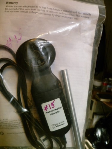 Vernier Anemometer ANM-BTA Tested, Working Environmental Science ...