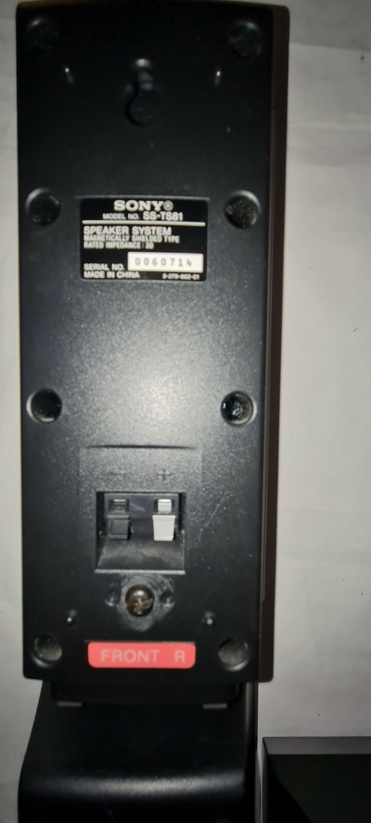 Sony SS-TS80 SS-TS81 SS-CT80 Home Theater Surround Sound 5 Speaker ...