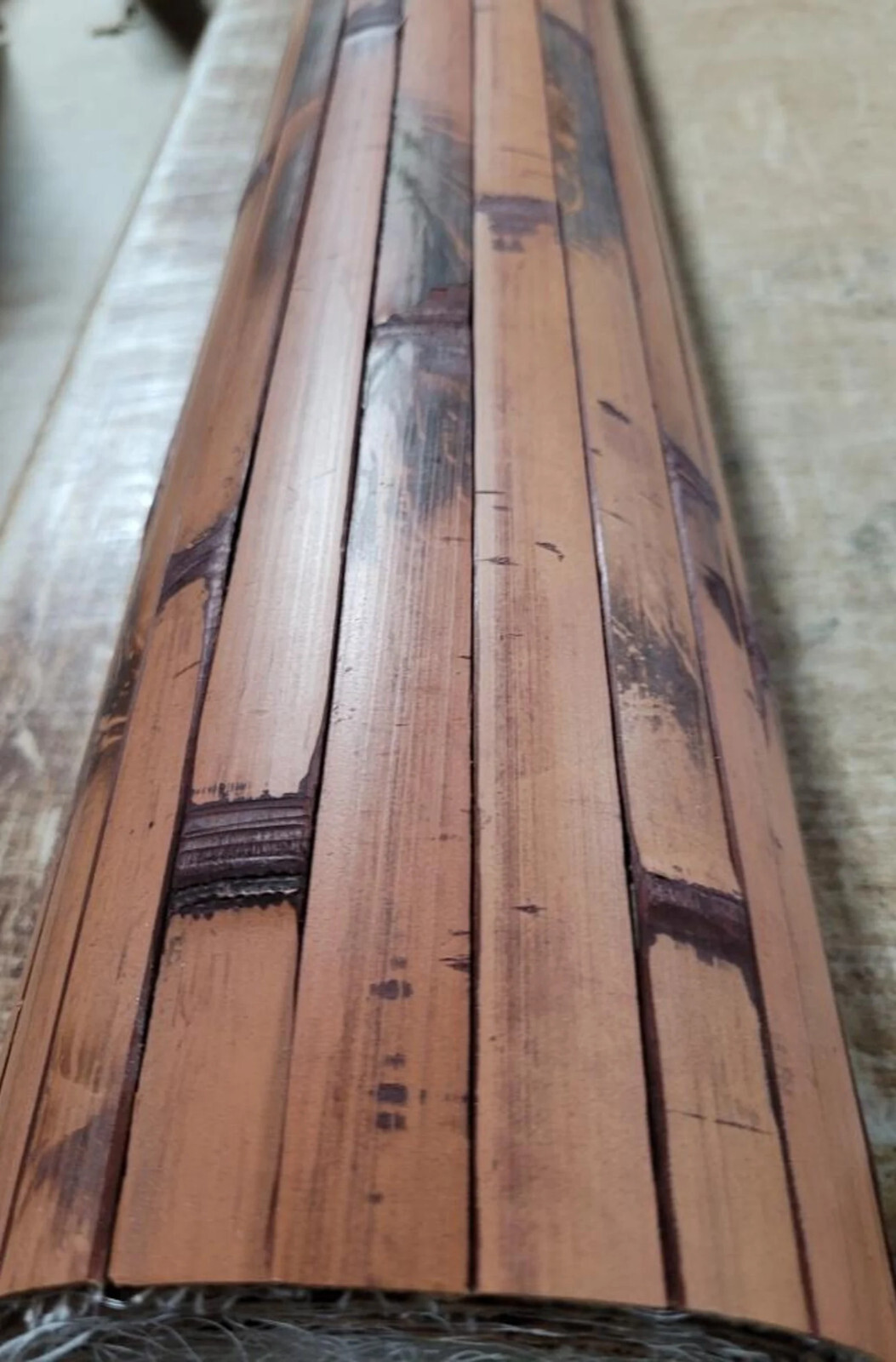 4x8 Bamboo Wainscoting Paneling Cherry Chocolate Wall Covering 4 Tiki ...