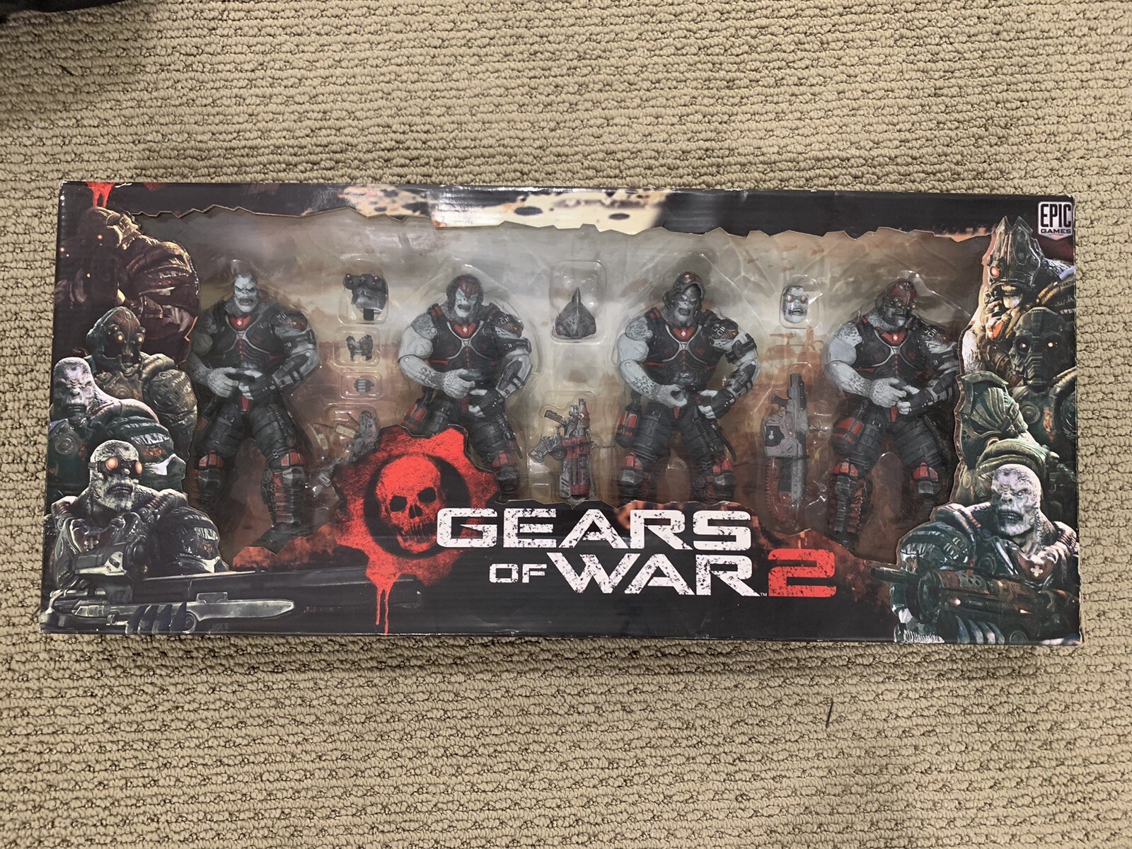 Neca Gears Of War 2 Boxset Locust Hive Bolter, Drone, Cyclops, Grappler ...