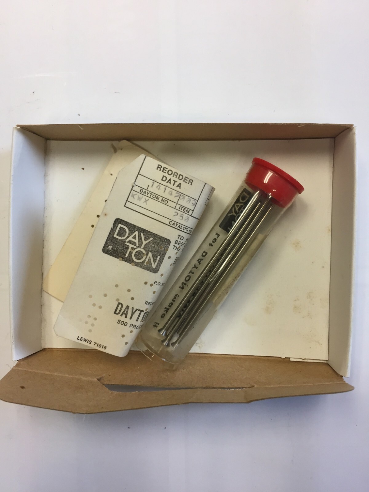 Dayton KWX Bevel Headed Punch P=.089 L=2.50 Lot Of 4 USA MADE | eBay