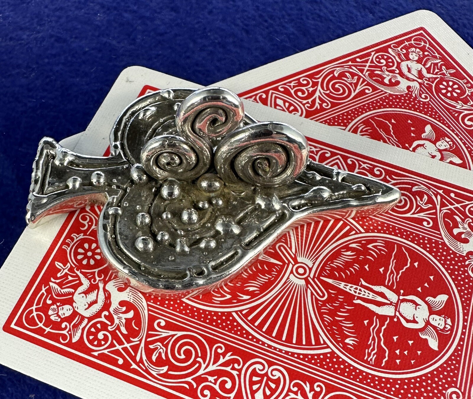 Poker Card Guard Protector. One Of One..Handmade Sterling Silver By ...