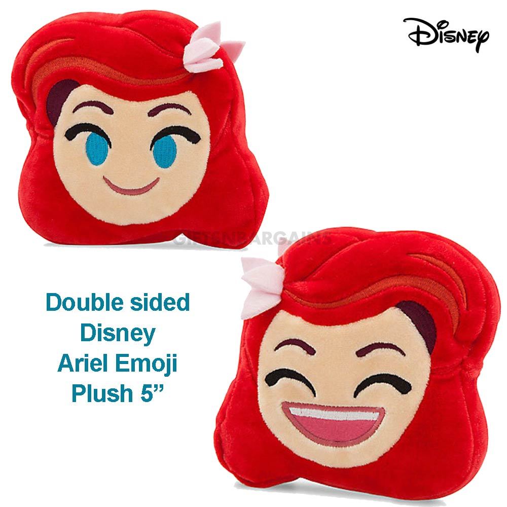 Disney Little Mermaid Ariel Plush Emoji Pillow Soft Toy Child Baby Girl ...