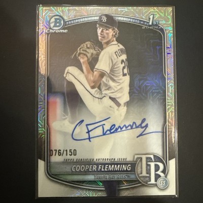 2025 Bowman Draft Cooper Flemming Chrome Auto HTA Choice Refractor /150 ...