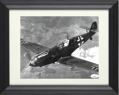 Kurt Schulze signed WWII German ME-109 Luftwaffe Pilot KG2 8x10 Photo ...