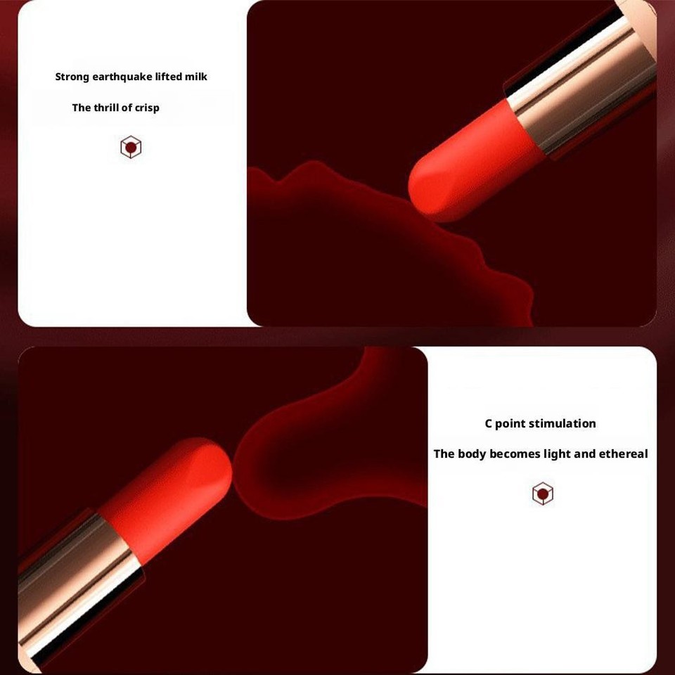 10 Speed Lipstick Massager USB Magnetic Charging Strong Motion Massage ...