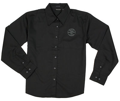 Klein Tools 96606BLK-L Klein Button-Down Shirt Women's Black, Large | eBay