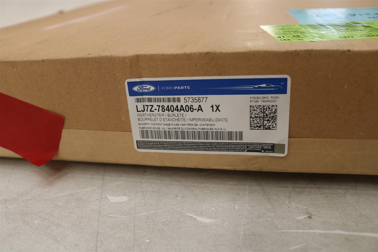 Genuine Ford Weatherstrip LJ7Z-78404A06-A for sale online | eBay