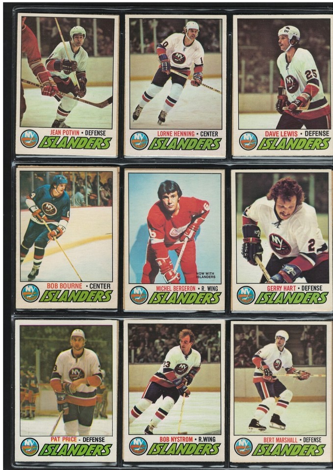 1977-78 OPC NEW YORK ISLANDERS BRYAN TROTTIER 2ND YEAR CARD #105 + 17 CARD LOT | eBay