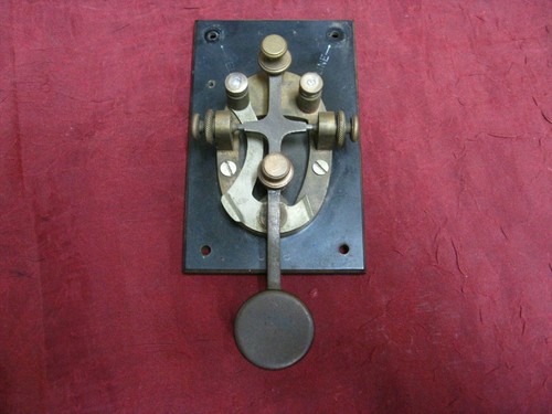 J-38 US Army WWII Signal Corps Telegraph key morse code ham radio brass ...