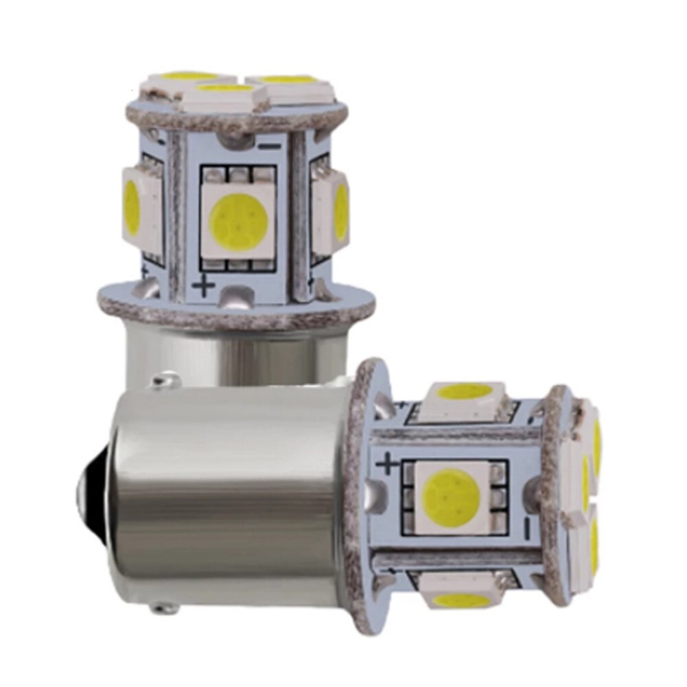 Energy Efficient Design with 4x 12V DC 1156 BA15S White LED Indicator ...