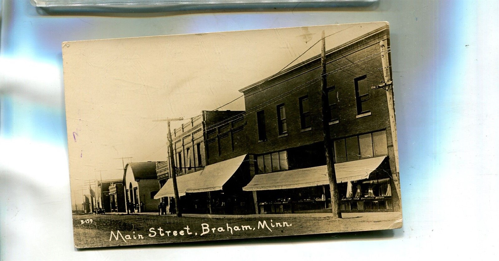 BRAHAM MINNESOTA NATIONAL BANK STREET SCENE REAL PHOTO POSTCARD 7463R ...