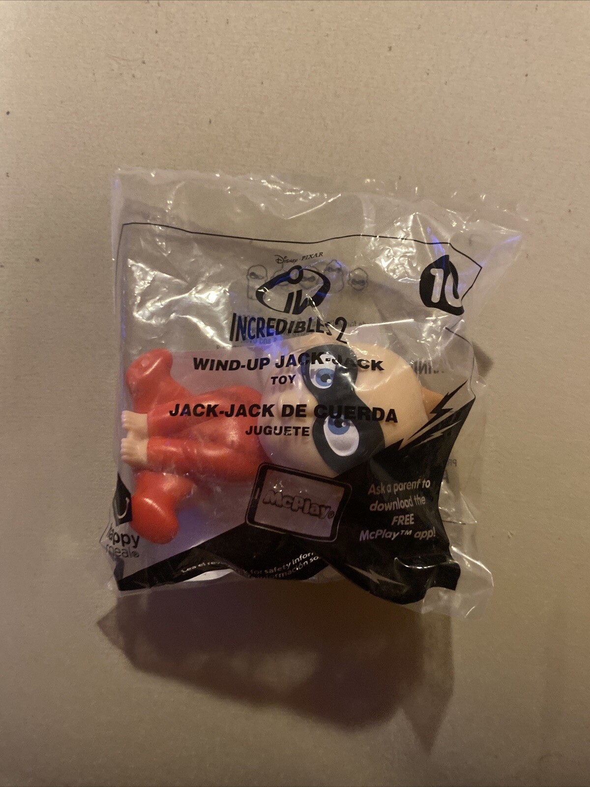 2018 McDonalds Disney's THE INCREDIBLES 2 - WIND-UP JACK-JACK Meal Toy ...