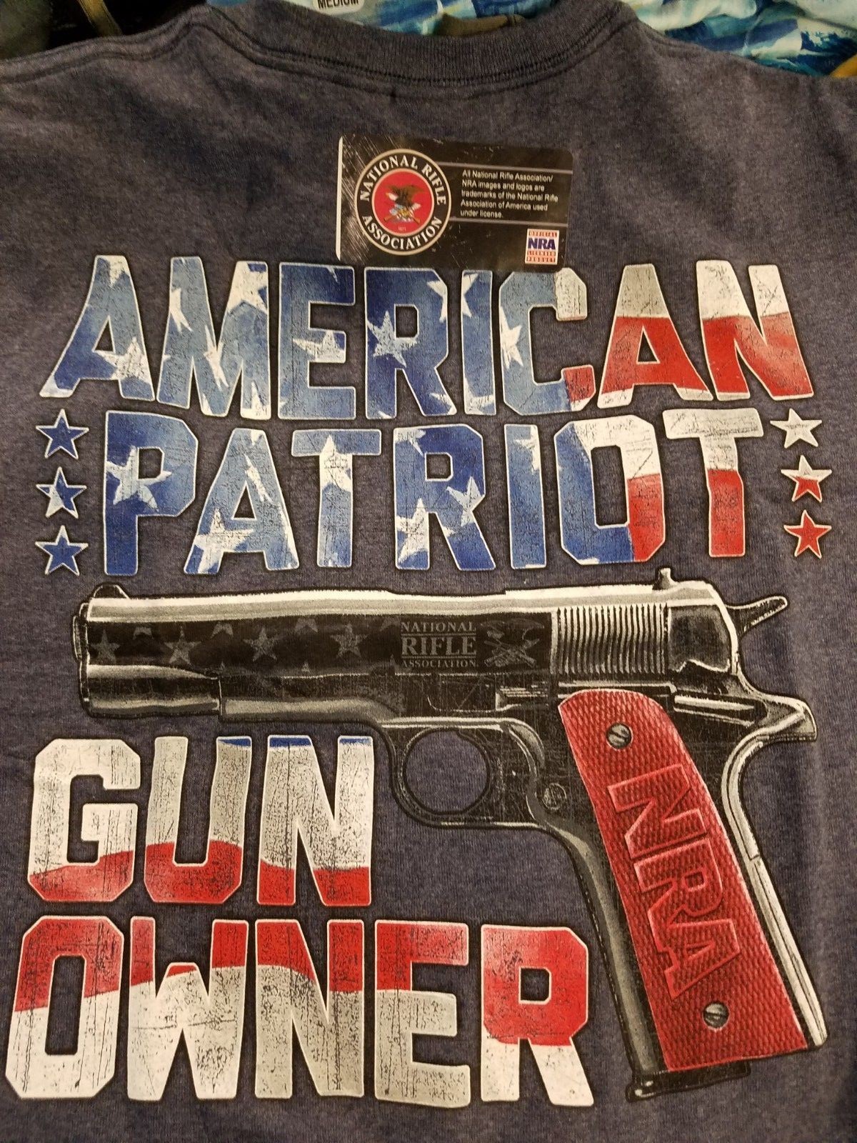 New AMERICAN PATRIOT - GUN OWNER T SHIRT | eBay