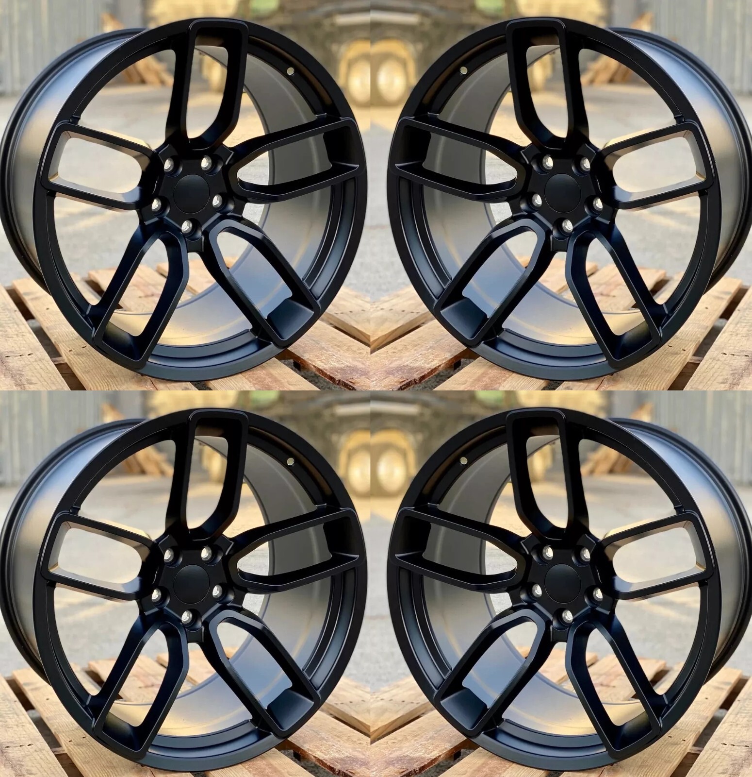 20x11 +0 5x115 Wheels For Dodge Hellcat Challenger Charger SRT Widebody ...