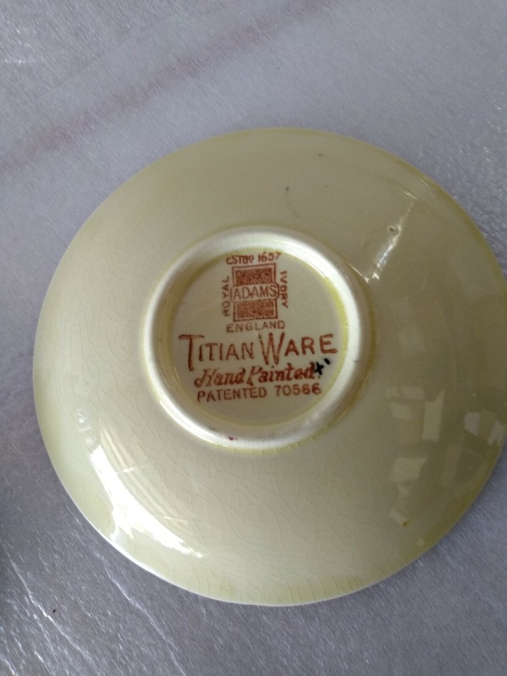 Titian Ware by Adams China ADA 55 Demitasse Cup & Saucer | eBay