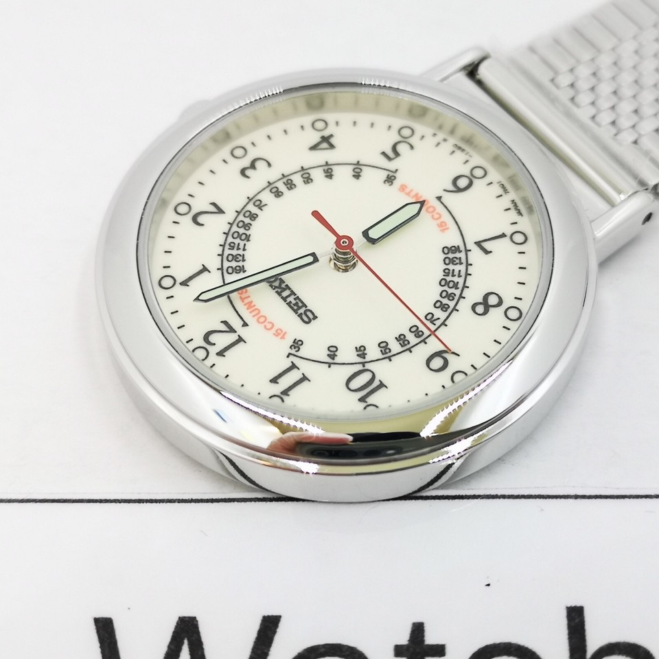 SEIKO Pocket Watch SVFQ003 White Silver Nurse Watch Men's Watch New in ...