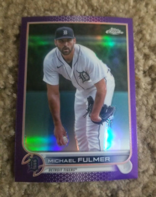 MICHAEL FULMER 2022 TOPPS UPDATE CHROME CARD #USC-149 TIGERS (PURPLE ...
