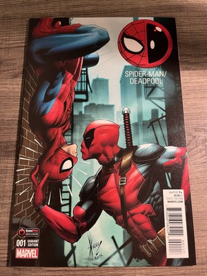 SPIDER-MAN/ DEADPOOL 1 GAME STOP VARIANT 2016 KEOWN KISS COVER MARVEL SUPER HOT! | eBay