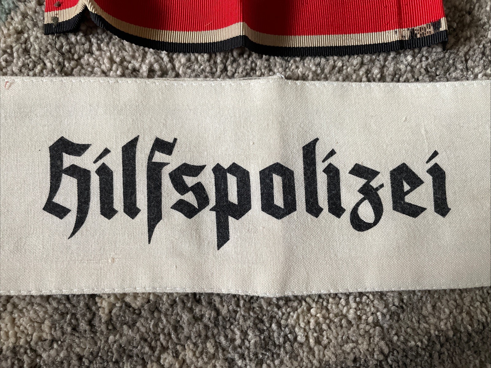 WW2 German Original Auxiliary Police Arm Band And Ribbon RARE!! | eBay