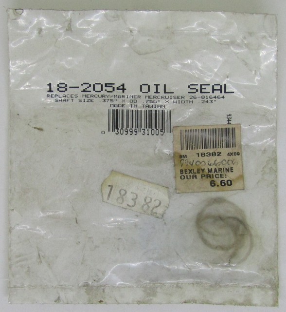 18-2054 Sierra Fits Mercury Mariner Force Oil Seal 26-8164641 for sale ...
