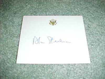 Texas Congressman Alan Steelman Autographed Signed Card | eBay Australia