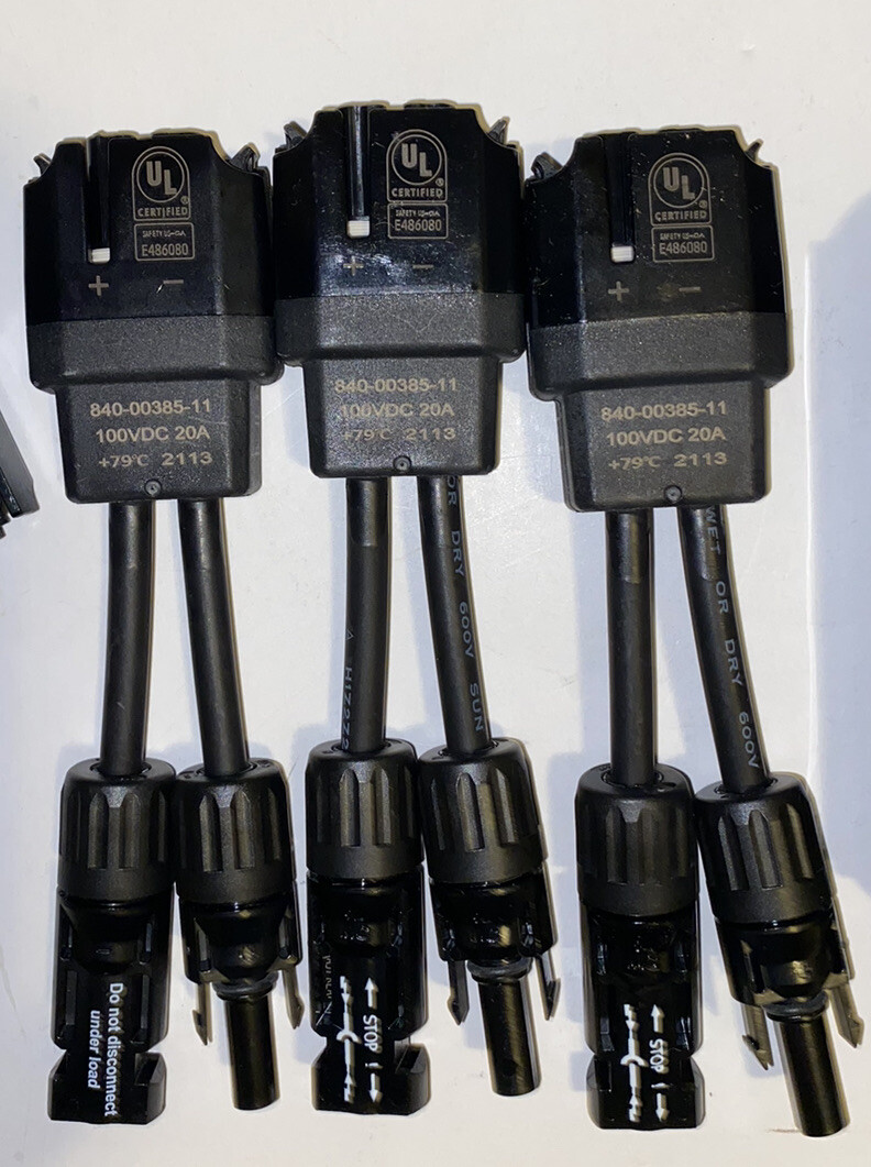 Enphase M215 240-IQ7 Microinverters + AC & DC Connector Cables LOT OF 3 ...
