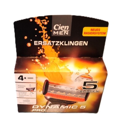Cien Men Ersatzklingen Dynamic 5 PRO 4 Rasierklingen - (1x 4 Stück ...