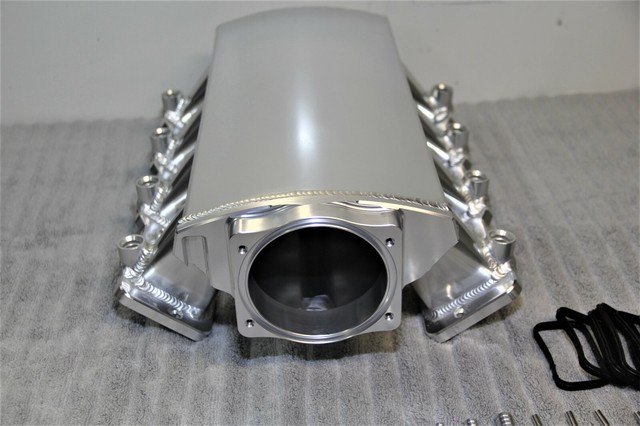 102MM T6061 LOW PROFILE ALUMINUM LS3 L92 L99 LSA LY6 INTAKE MANIFOLD 6 ...