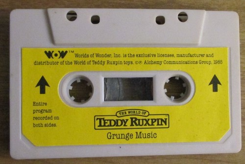 Teddy Ruxpin “Grunge Music” Cassette Tape, Alchemy Worlds of Wonder ...