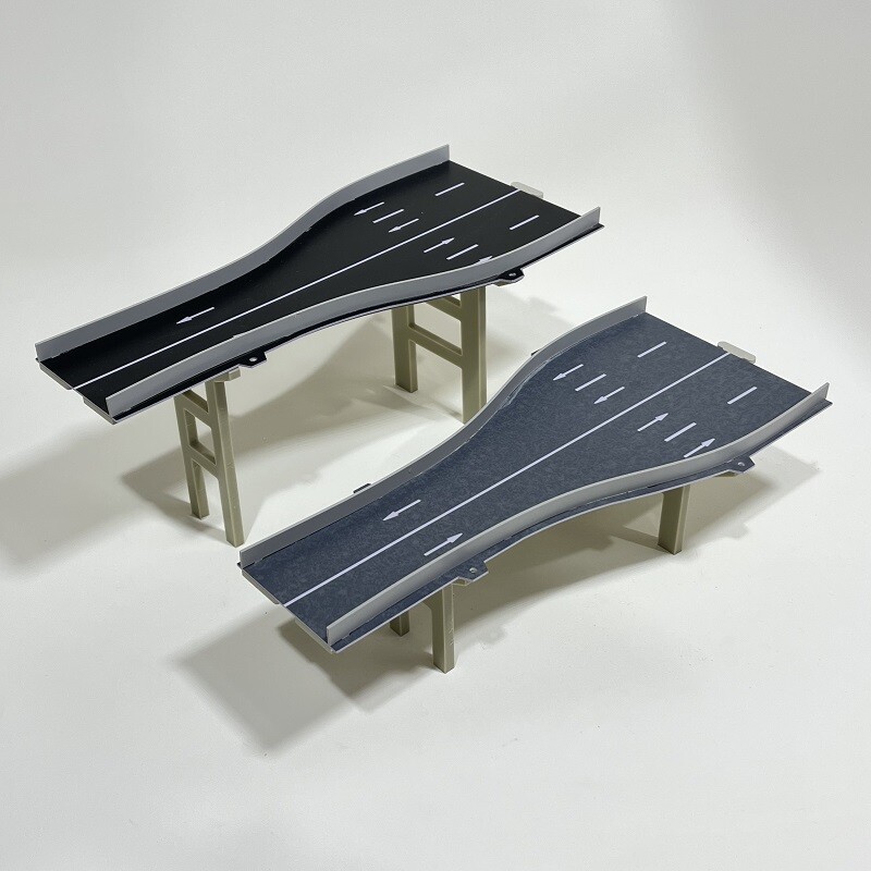 Outland Model HO/N Scale City Railroad Viaduct Highway Scene Building ...